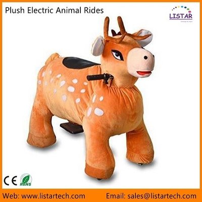 Amusement Riding Facility Indoor Medium Plush Electric Animal Scooters for Adult and Child supplier