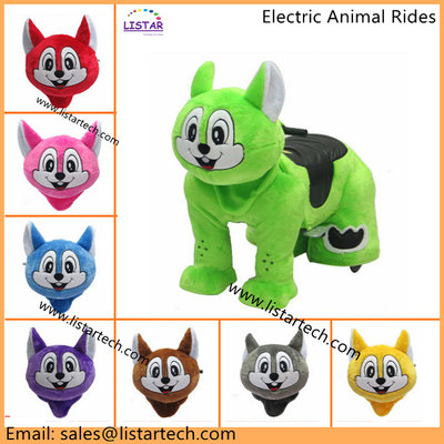 juguetes montables electricos stuffed ride motorized animals para niños y adultos supplier