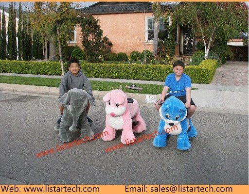 Arcade Game Parts Stuffed Animals Plush Wheels Happy Rides on Animal, Animal Walking Rides supplier