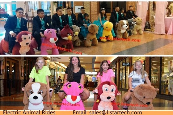 Animal Coin Operated Car Animals Rides For Party / School / Mall / Amusement Park Rental supplier