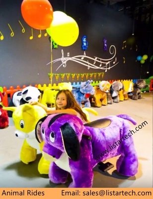Plush Ride on Toys Car Plush Motorized Animals Rides for Older Kids in Birthday Party supplier