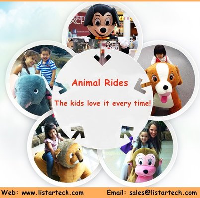 Walking Electric Battery Kiddie Ride Soft Indoor Playground Toys Happy rides on animals supplier