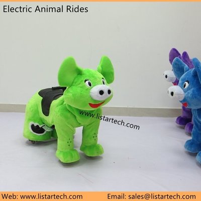 Stuffed Animals Motorized Ride Coin Operated Plush Motorcycle Animals Plush Motorized supplier