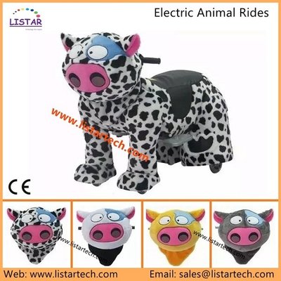 Coin/Non-coin Operated Plush Motorcycle with Music Box and Light, Action Pony, Ride on Toy supplier