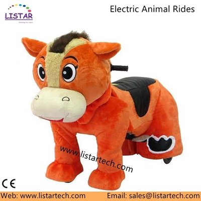 Toy Horse on Wheels, Arcade Plush Animals Machines, Electrical Animal Plush Motorcycle supplier