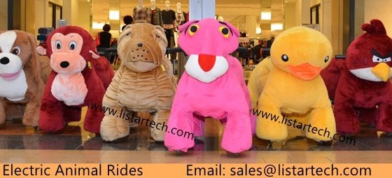 Plush Animals Motorized Electric Animal Battery Toy Plush Toy Rides On Animals for Sales supplier