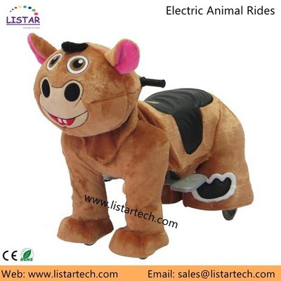 Kids Electric Motorcycle Giant Plush Animals Car GiddyUp Cycle Horse with Factory Price supplier