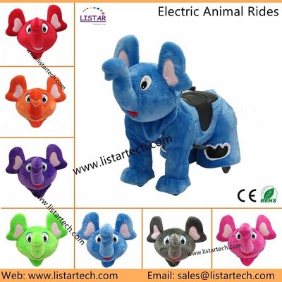 Wholesale or Retail Electric Rechargeable Ride-on Plush Animal Rides - Elephant supplier