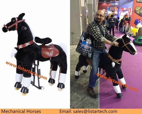 Amusement Park Toy Ride on Horses for Adult that Walk without Electricity, Mechanical Pony supplier