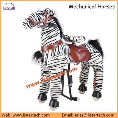 Amusement Park Walking Horse Toy for Kids and Adults, Innovative Riding Zebra in Them Park supplier