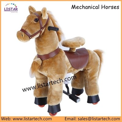 Plush Rocking Horse on Wheels with Movement for Kids, Tennessee Walking Pony Walking Horse supplier