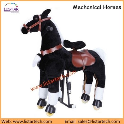 Adult Horse Action Pony, Ride on Toy, Mechanical Moving Horse, Black Giddyup for Children supplier
