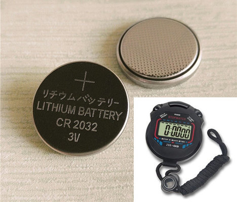 Alto dren de los relojes 3V de la batería electrónica de la moneda larga vida de 20 * de 3.2m m