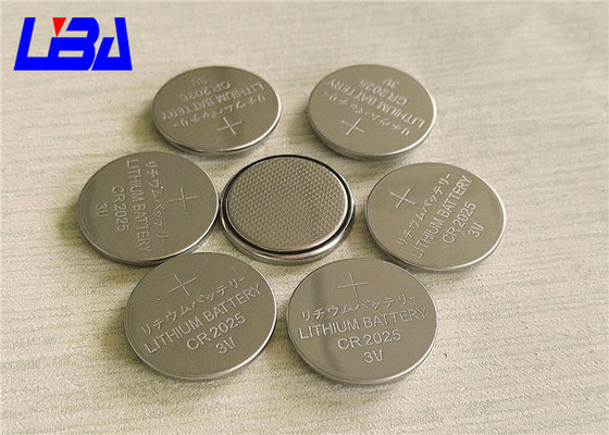Alta batería del botón de la pila del dren, célula estándar Cr2025 3V 160mAh del litio