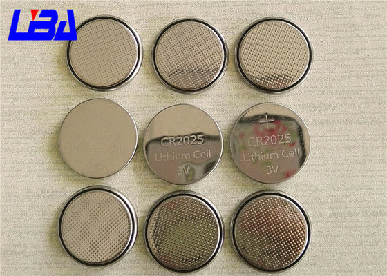 Color plata 20MM*2.5M M de la batería 160mAh de la densidad de alta energía CR2025 3V