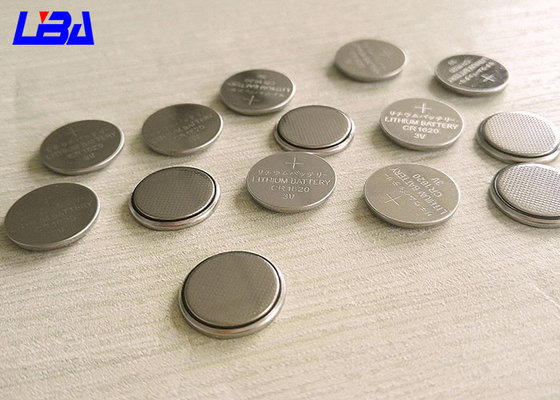 Larga vida de la batería del botón de LiMnO2 CR1620 para el dispositivo de Digitaces del reloj de la calculadora
