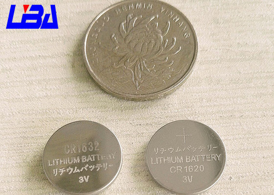 Batería durable del botón de 75mAh 3V CR1620 recargable para el reloj