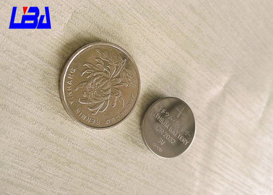 Cr2032 botón del litio de la batería de 3 voltios, batería estándar de la célula de la moneda MP3