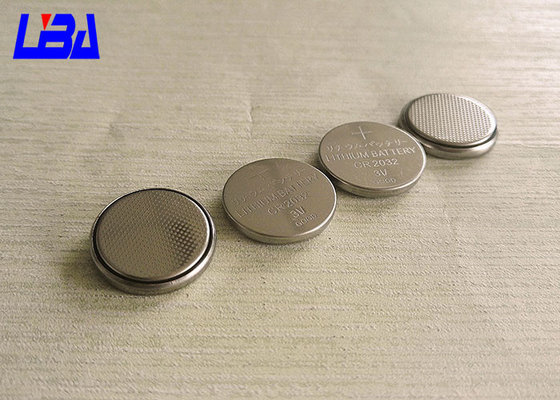 Baterías CR2032 primario 3V 240mAh del botón del litio de la célula de la moneda LiMnO2