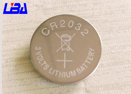 Batería primaria de la célula del litio, batería recargable de la célula de la moneda de los 240m ah 3 voltios