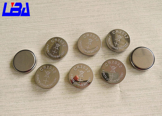Batería del metal del litio del botón de la pila LiMnO2, batería de ión de litio Cr2032 recargable
