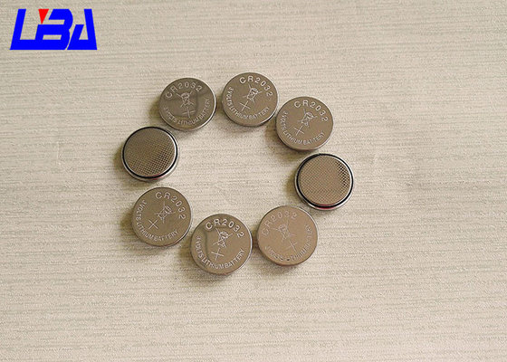 Batería de la célula de la moneda de la alta capacidad del equipo de Flahlights, alta batería Cr2032 del dren 3v