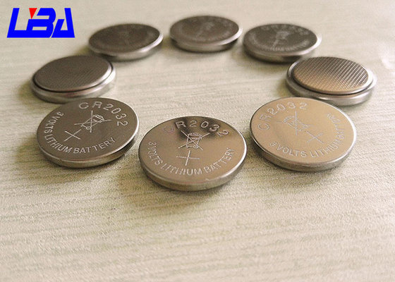 Batería de ión de litio estándar de CR2032 Mno2 para el dispositivo de Digitaces del reloj de la calculadora