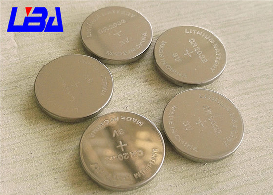 batería estándar de la célula de la moneda 240mAh, batería recargable de 3v Cr2032