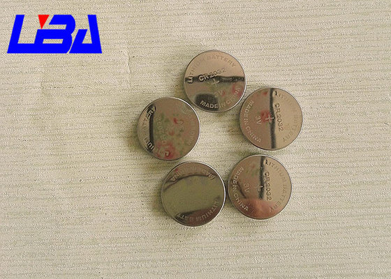 La electrónica juega la batería de la moneda de LiMnO2 3v, batería 240mAh del botón de la pila del litio
