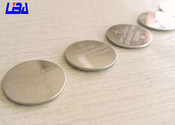 Batería primaria de la célula de la moneda del equipamiento médico, batería de litio estándar Cr2016