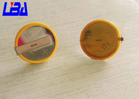la batería de 240mAh 3V CR2032 con la soldadura tabula favorable al medio ambiente
