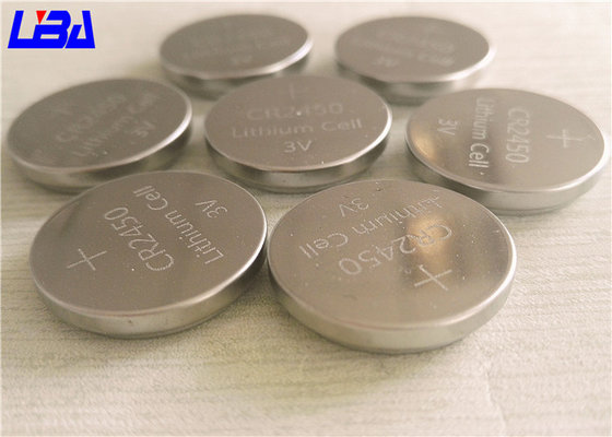 Artículo de la batería 3v CR2450 los 24*5.0MM del botón del CR de la célula de la moneda de la alta capacidad