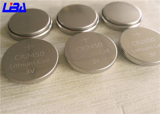 Artículo de la batería 3v CR2450 los 24*5.0MM del botón del CR de la célula de la moneda de la alta capacidad