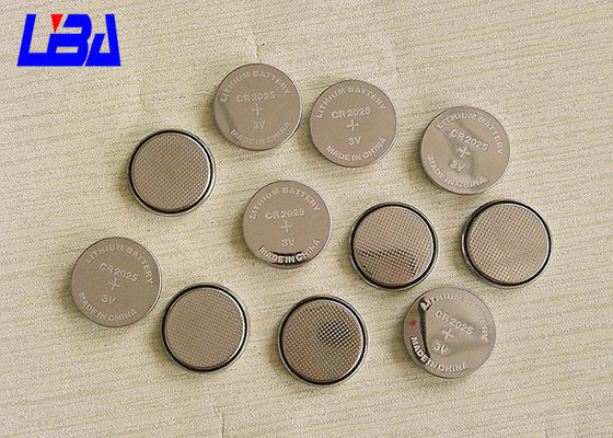 Célula 3V 160mAh de la moneda de la batería del botón del CR del litio CR2025 para los relojes electrónicos