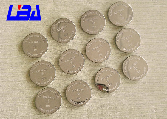 Célula 3V 160mAh de la moneda de la batería del botón del CR del litio CR2025 para los relojes electrónicos