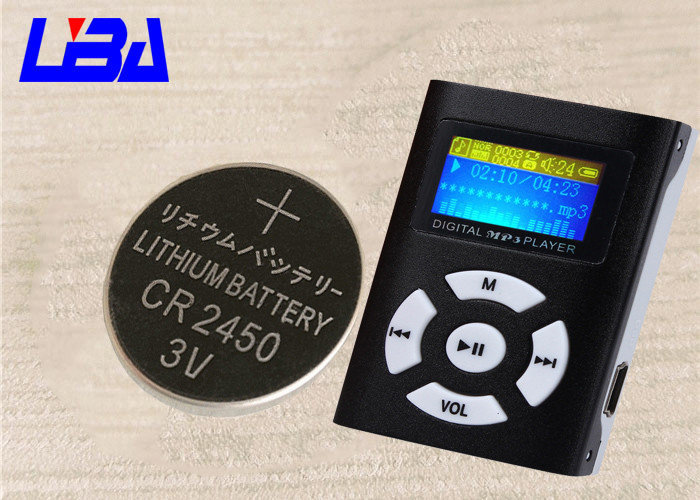 La batería recargable del litio 3v, Indsutrial primario supervisa la célula Cr2450 3v 6.4g
