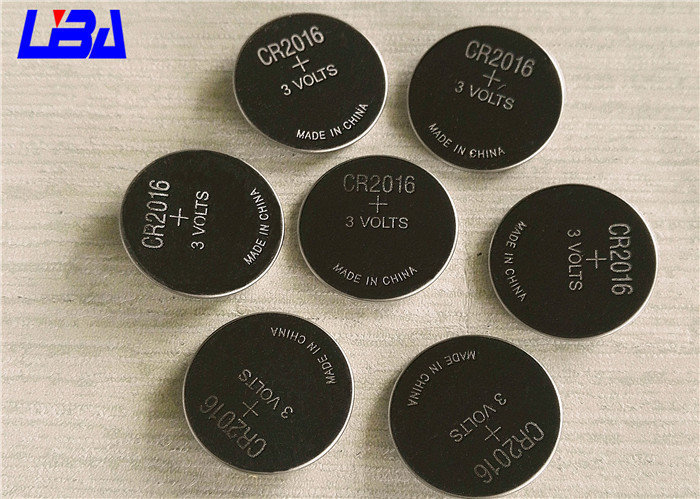Eco - baterías amistosas Li-Mno2 del botón de 3V 90mAh CR2016 para los guantes del LED