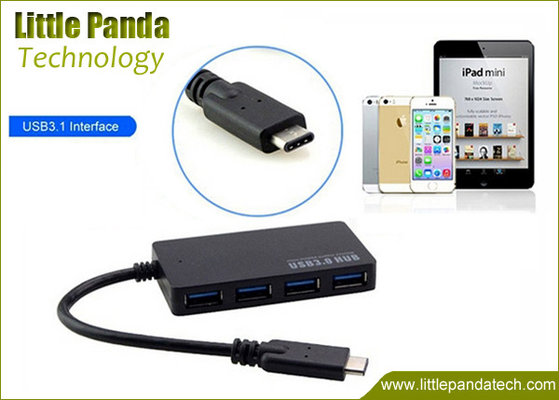 2016 New Ultra-thin USB 3.1 Type C Hub 3.0 4 Ports Hub for Macbook USB Hub on Sale