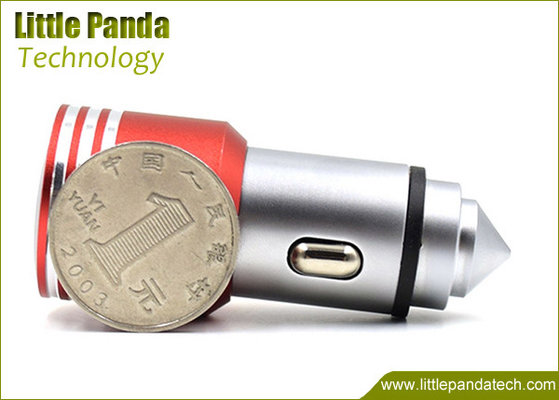Newest Stainless Steel Micro USB Car Charger with 2 Ports Hammer Car Charger Universal USB Car Charger