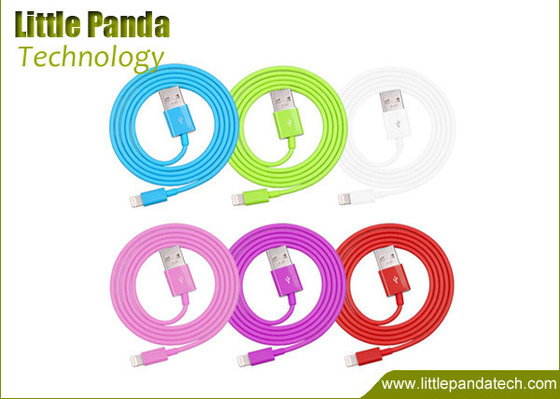 China MFI Certified TPE Data Cable for iPhone 5 USB Data Cable 7 Colors Quick Transfer USB Cable