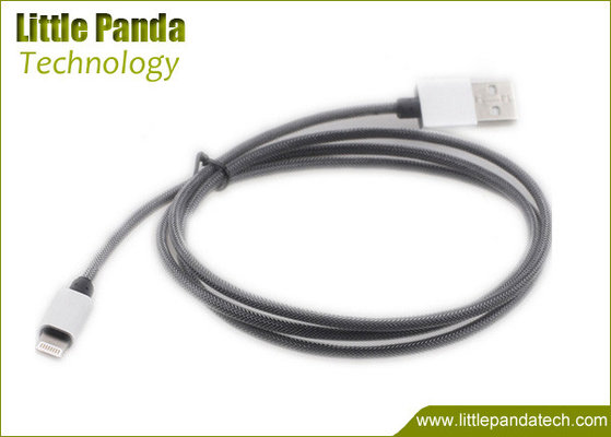 Nylon Braided USB Data Cable MFI Data Cable 8 Pin USB Cable for Charging Gold Plated Metal USB Cable