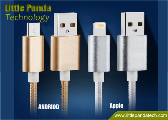 New Style USB Data Cable Aluminium Alloy Port for Andriod and Iphone 5/6 USB Charging Cable