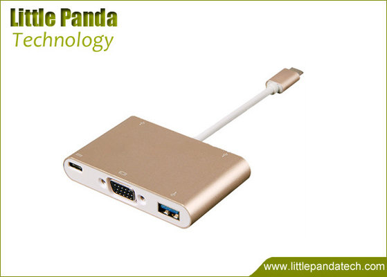 Latest Super Speed Best USB Hub USB 3.1 Type C to VGA Adapter Aluminum Hub USB