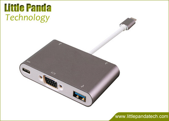 Latest Super Speed Best USB Hub USB 3.1 Type C to VGA Adapter Aluminum Hub USB