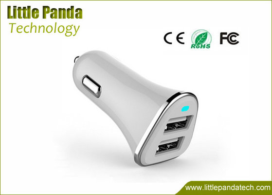 Shenzhen Wholesale Cheap Price Dual Car Charger Universal USB Car Charger with Light for Mobile Phone