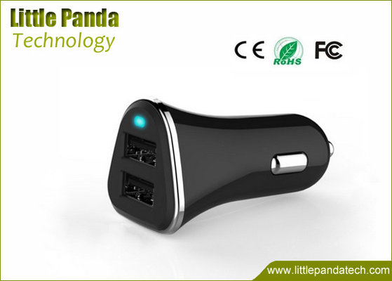 Shenzhen Wholesale Cheap Price Dual Car Charger Universal USB Car Charger with Light for Mobile Phone