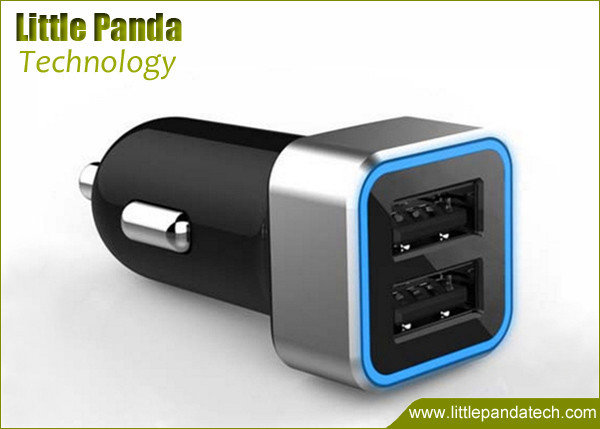 Latest 5V 2.4A Portable Dual USB Universal USB Car Charger with Fast Speed Charging