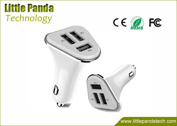 Good Quality Universal USB Car Charger 3 ports QC2.0 Car Charger Fast Charge for Smartphone