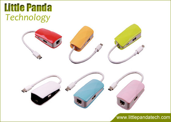 High Speed  Multi USB Ports 3.1 Type C to 2 Ports USB 2.0 and 1 Port Micro USB Hub with Ethernet Adapter