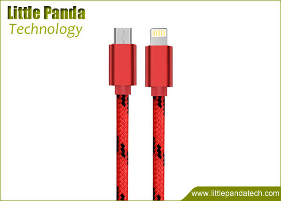2016 Hot Sales Nylon Fabric USB Cable for iPhone 5/6 8-Pin Data Cable